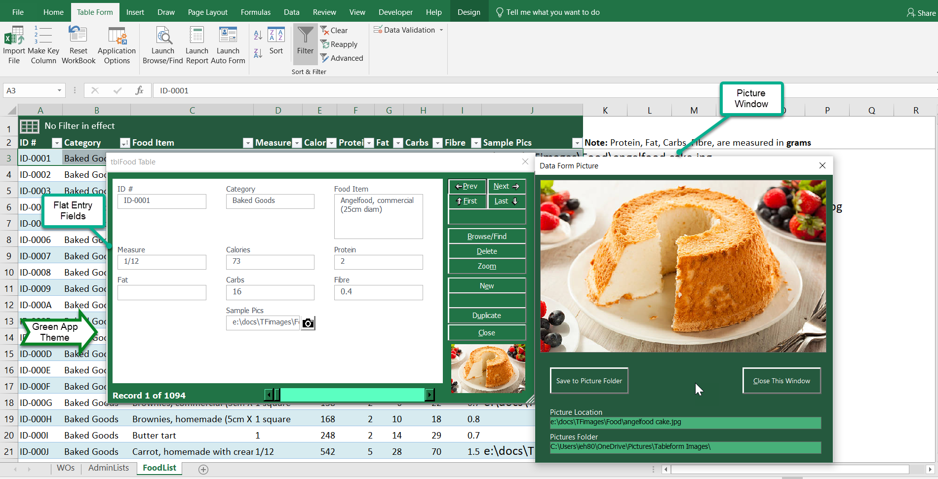 Auto ExcelForms – Source for auto generated, customisable Excel userforms