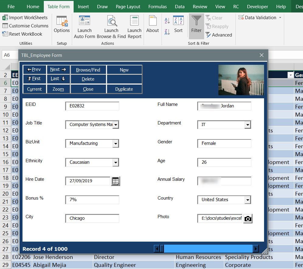 Auto ExcelForms – Source for auto generated, customisable Excel userforms